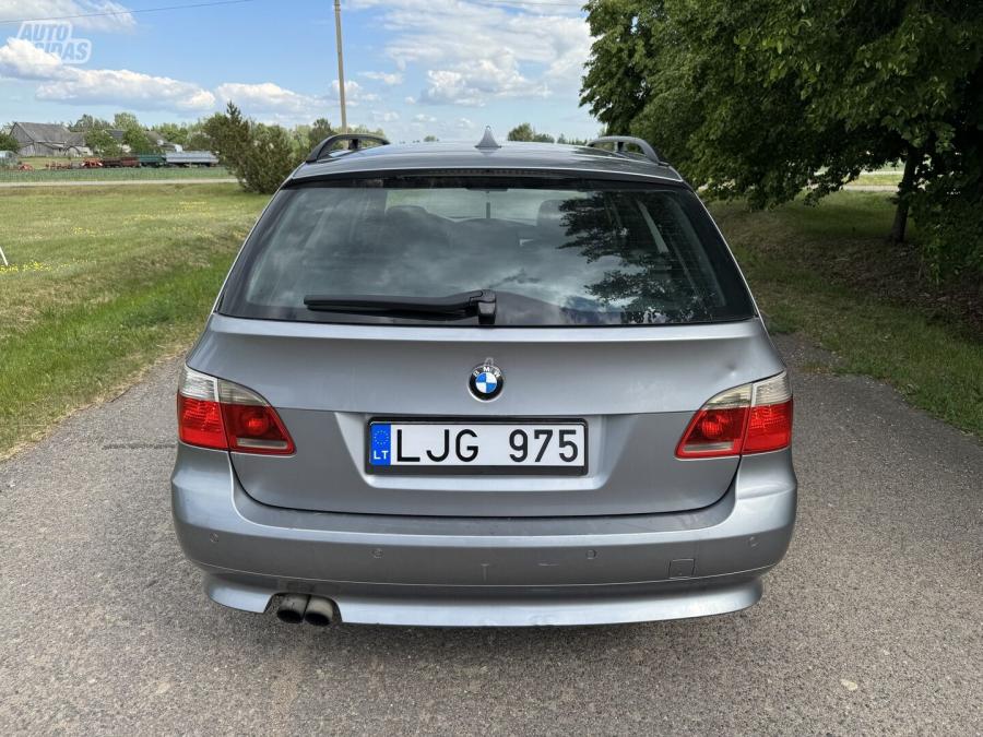 Grey BMW 525 2004 in Vilkaviskis, with an engine capacity of 2.50 L and mileage of 338 thousand km for 2700 €, photo 6 on AUTOMOTO.COM.LV