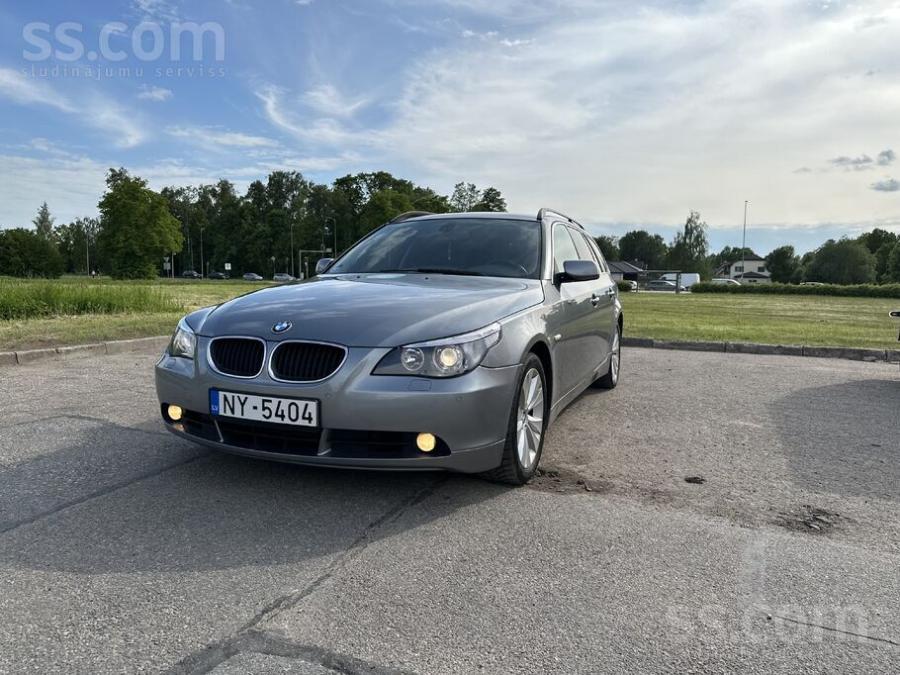 Grey BMW 525 2004 in Jelgava, with an engine capacity of 2.50 L and mileage of 0 thousand km for 3550 €, photo 1 on AUTOMOTO.COM.LV