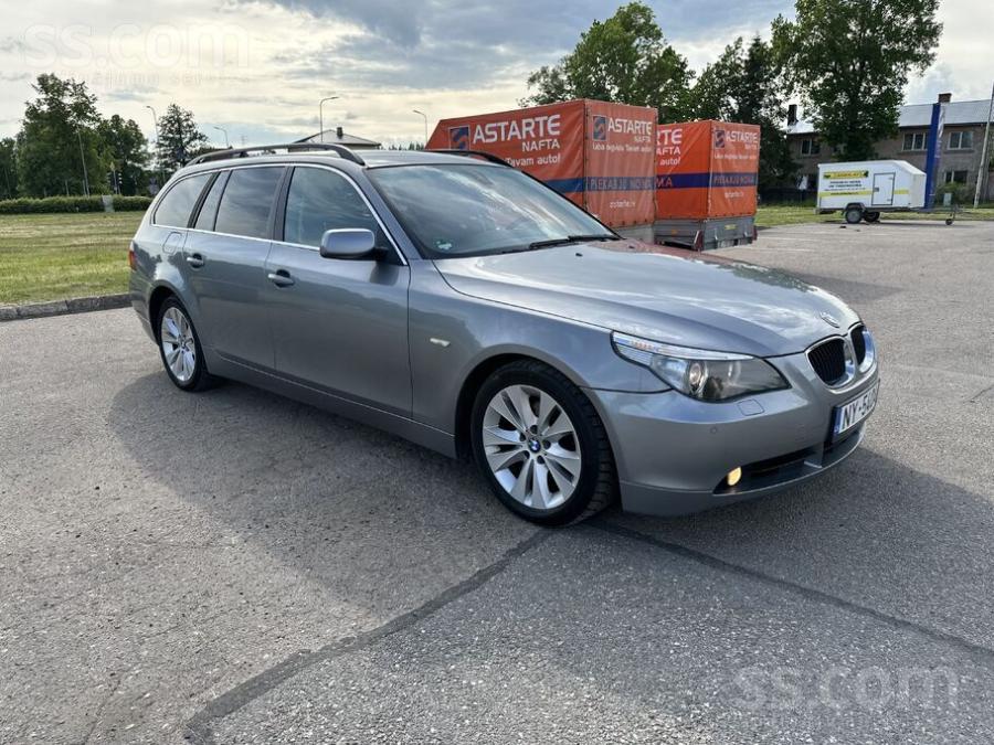 Grey BMW 525 2004 in Jelgava, with an engine capacity of 2.50 L and mileage of 0 thousand km for 3550 €, photo 5 on AUTOMOTO.COM.LV