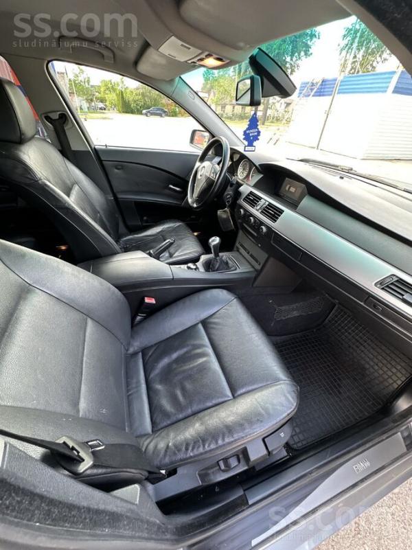 Grey BMW 525 2004 in Jelgava, with an engine capacity of 2.50 L and mileage of 0 thousand km for 3550 €, photo 10 on AUTOMOTO.COM.LV