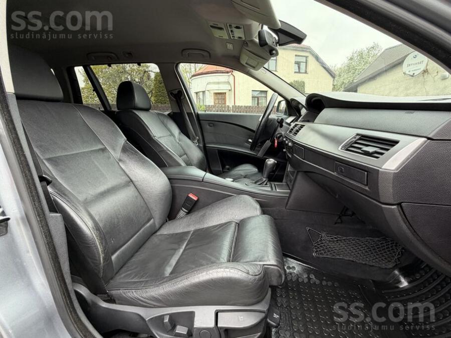 Grey BMW 525 2004 in Riga, with an engine capacity of 2.50 L and mileage of 0 thousand km for 3990 €, photo 8 on AUTOMOTO.COM.LV