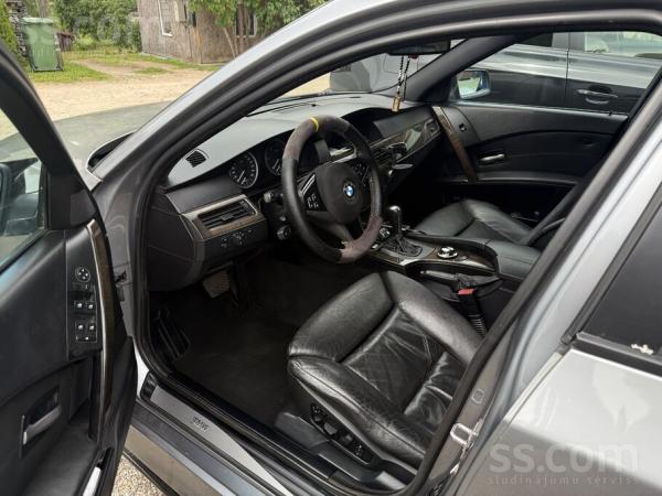 Grey BMW 525 2004 in Rezekne, with an engine capacity of 2.50 L and mileage of 498 thousand km for 5200 €, photo 6 on AUTOMOTO.COM.LV