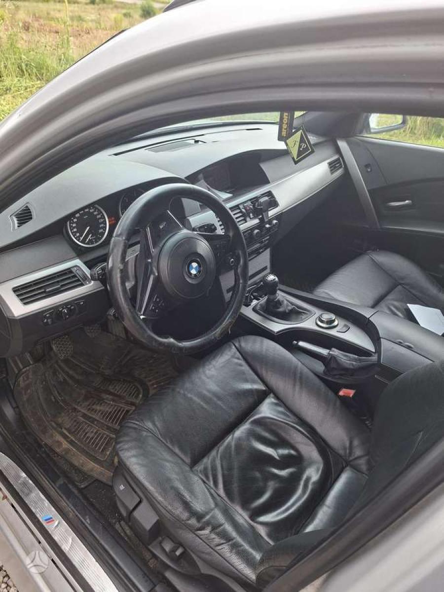 Pelēks BMW 525 2004 Viļņa, ar dzinēja tilpumu 2.50 L un nobraukumu 0 tūkst. km par 2000 €, foto 7 vietnē AUTOMOTO.COM.LV
