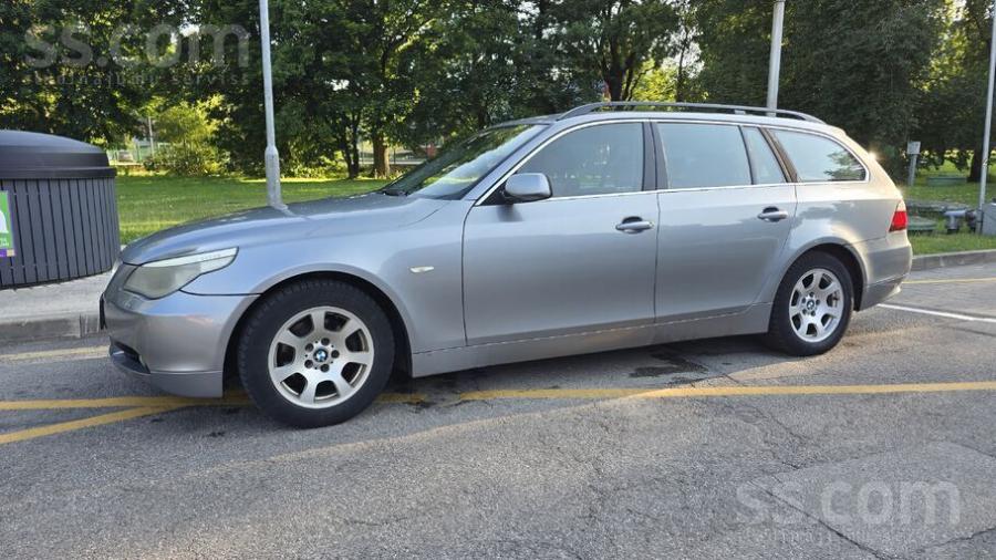 Grey BMW 525 2004 in Riga, with an engine capacity of 2.50 L and mileage of 356 thousand km for 2000 €, photo 1 on AUTOMOTO.COM.LV