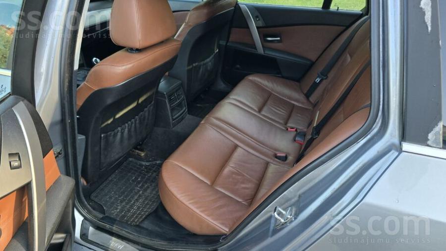 Grey BMW 525 2004 in Riga, with an engine capacity of 2.50 L and mileage of 356 thousand km for 2000 €, photo 7 on AUTOMOTO.COM.LV