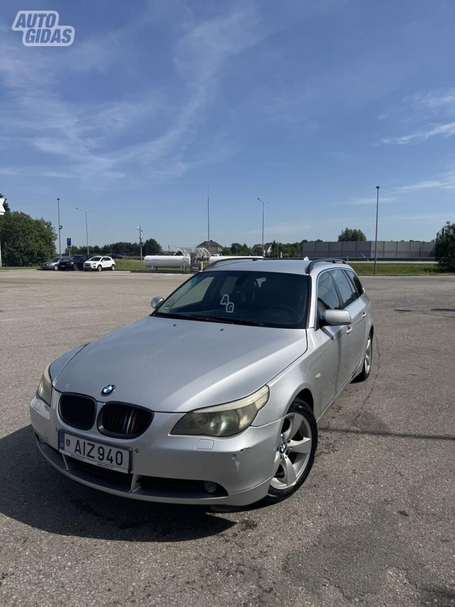 Grey BMW 525 2004 in Klaipeda, with an engine capacity of 2.50 L and mileage of 280 thousand km for 1950 €, photo 1 on AUTOMOTO.COM.LV