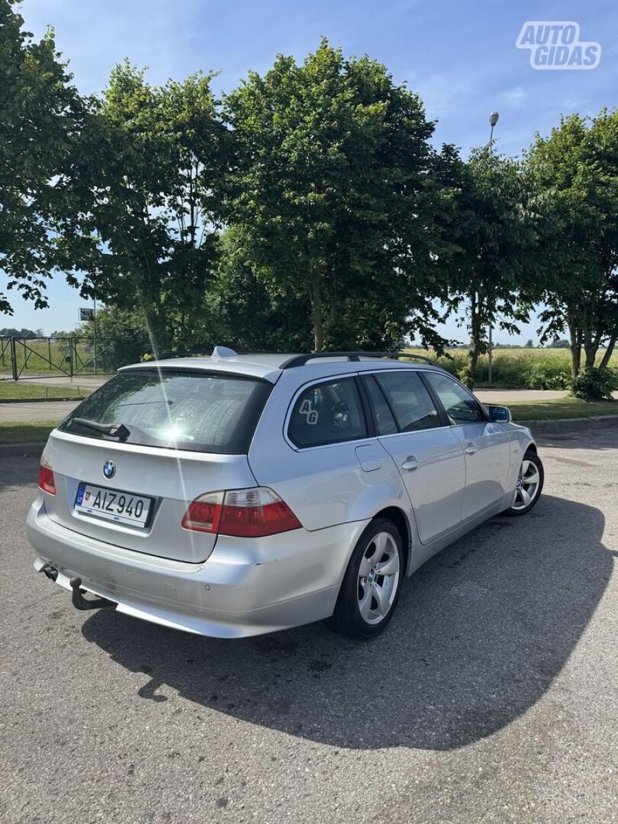 Grey BMW 525 2004 in Klaipeda, with an engine capacity of 2.50 L and mileage of 280 thousand km for 1950 €, photo 5 on AUTOMOTO.COM.LV