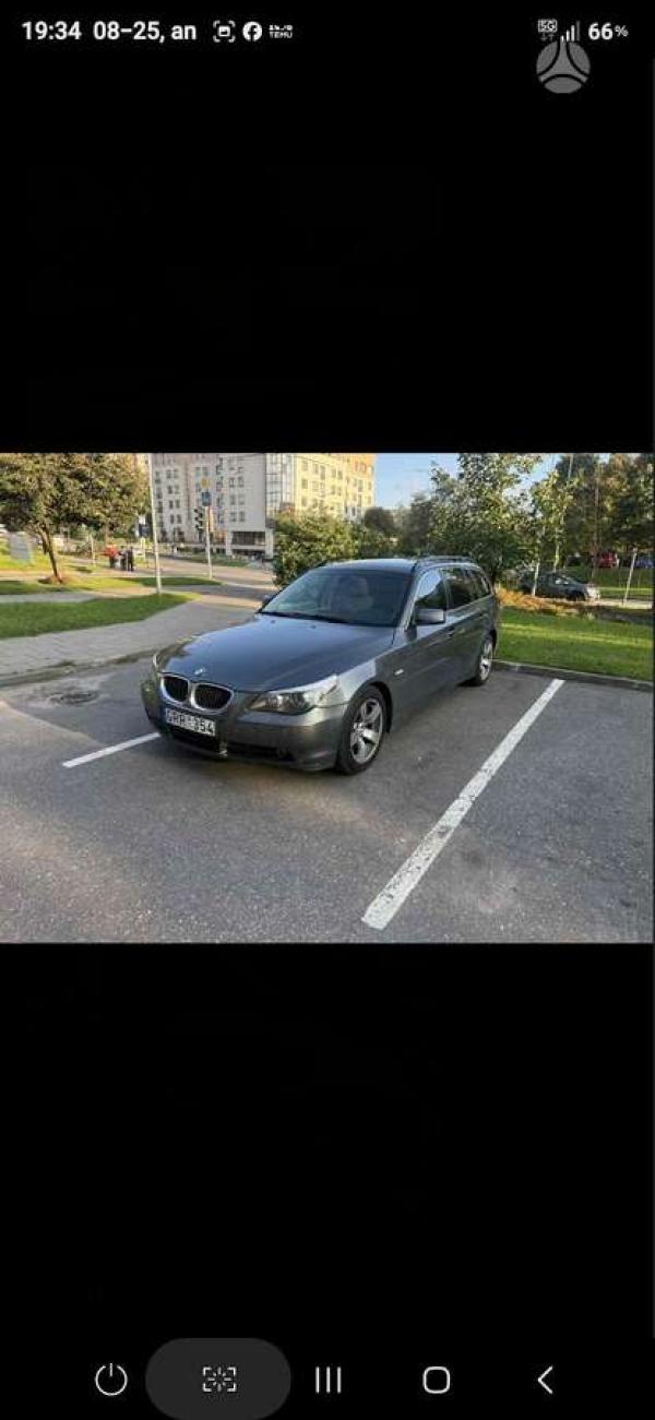 Pelēks BMW 525 2004 Viļņa, ar dzinēja tilpumu 2.50 L un nobraukumu 504 tūkst. km par 2499 €, foto 1 vietnē AUTOMOTO.COM.LV