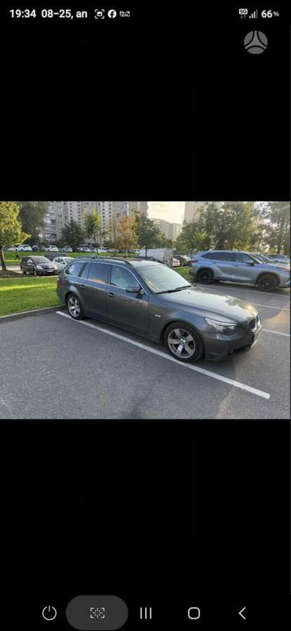 Pelēks BMW 525 2004 Viļņa, ar dzinēja tilpumu 2.50 L un nobraukumu 504 tūkst. km par 2499 €, foto 3 vietnē AUTOMOTO.COM.LV