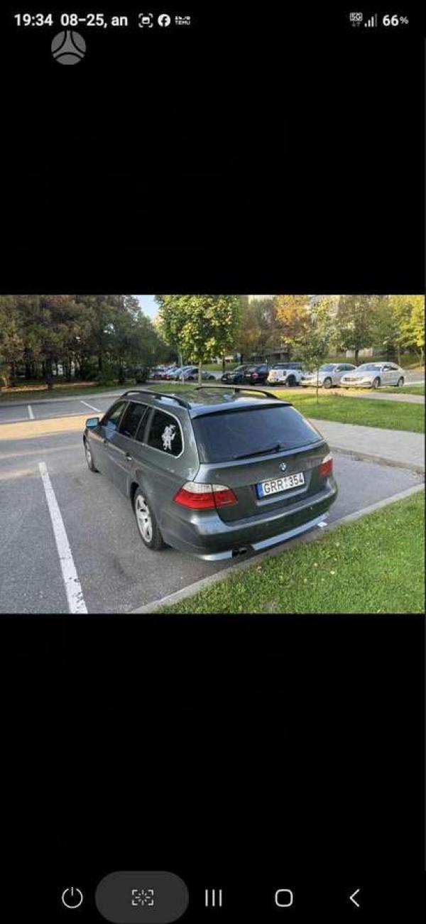 Pelēks BMW 525 2004 Viļņa, ar dzinēja tilpumu 2.50 L un nobraukumu 504 tūkst. km par 2499 €, foto 6 vietnē AUTOMOTO.COM.LV