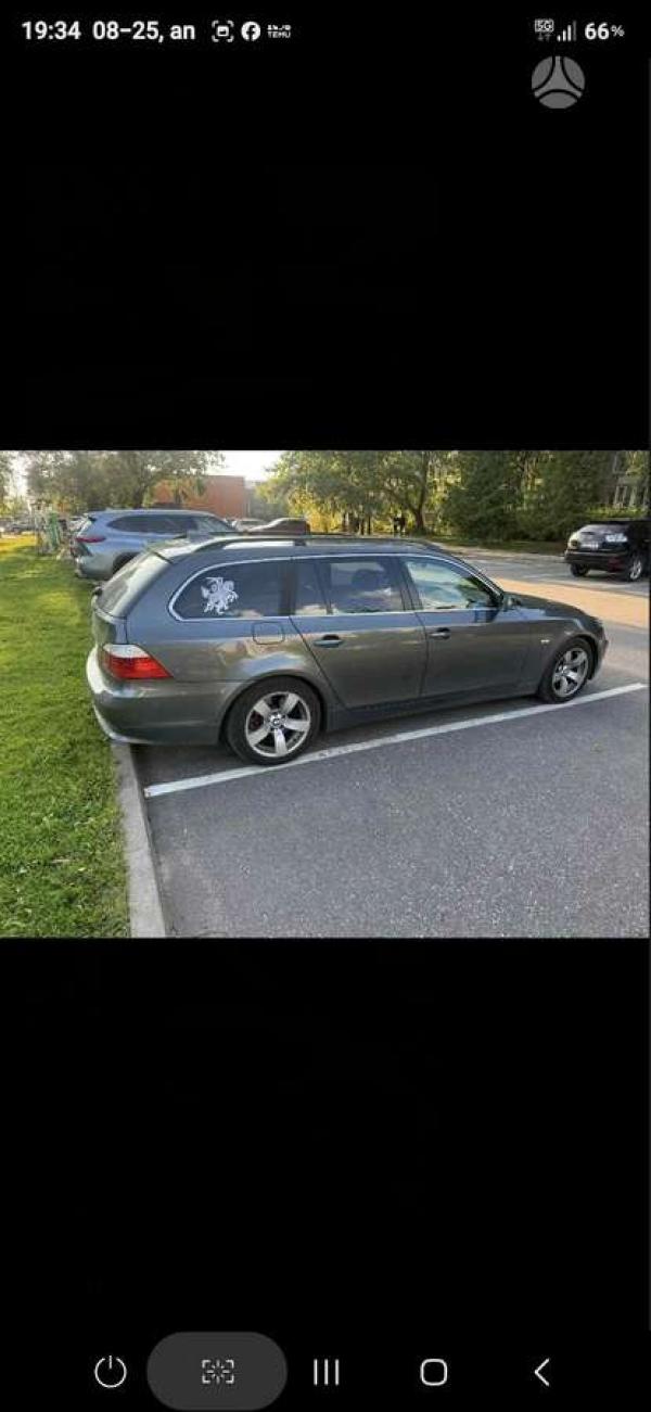 Pelēks BMW 525 2004 Viļņa, ar dzinēja tilpumu 2.50 L un nobraukumu 504 tūkst. km par 2499 €, foto 7 vietnē AUTOMOTO.COM.LV