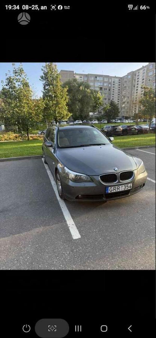 Pelēks BMW 525 2004 Viļņa, ar dzinēja tilpumu 2.50 L un nobraukumu 504 tūkst. km par 2499 €, foto 8 vietnē AUTOMOTO.COM.LV
