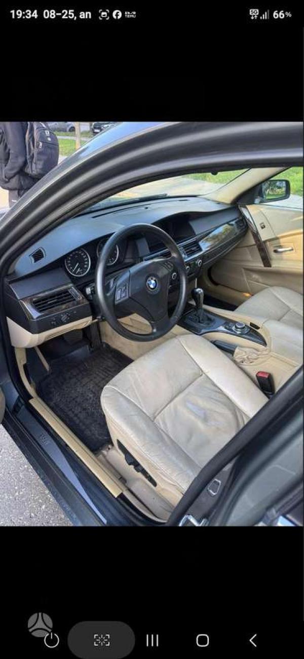 Pelēks BMW 525 2004 Viļņa, ar dzinēja tilpumu 2.50 L un nobraukumu 504 tūkst. km par 2499 €, foto 9 vietnē AUTOMOTO.COM.LV