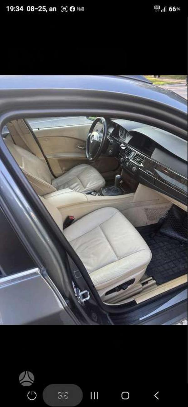 Pelēks BMW 525 2004 Viļņa, ar dzinēja tilpumu 2.50 L un nobraukumu 504 tūkst. km par 2499 €, foto 10 vietnē AUTOMOTO.COM.LV
