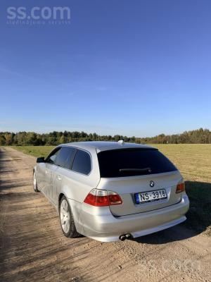 Grey BMW 525 2004 in Daugavpils, with an engine capacity of 2.50 L and mileage of 309 thousand km for 3000 €, photo  on AUTOMOTO.COM.LV