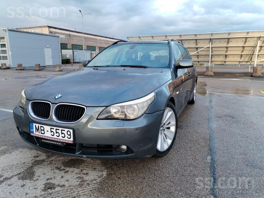 Grey BMW 525 2005 in Jekabpils, with an engine capacity of 2.50 L and mileage of 444 thousand km for 12000 €, photo 1 on AUTOMOTO.COM.LV