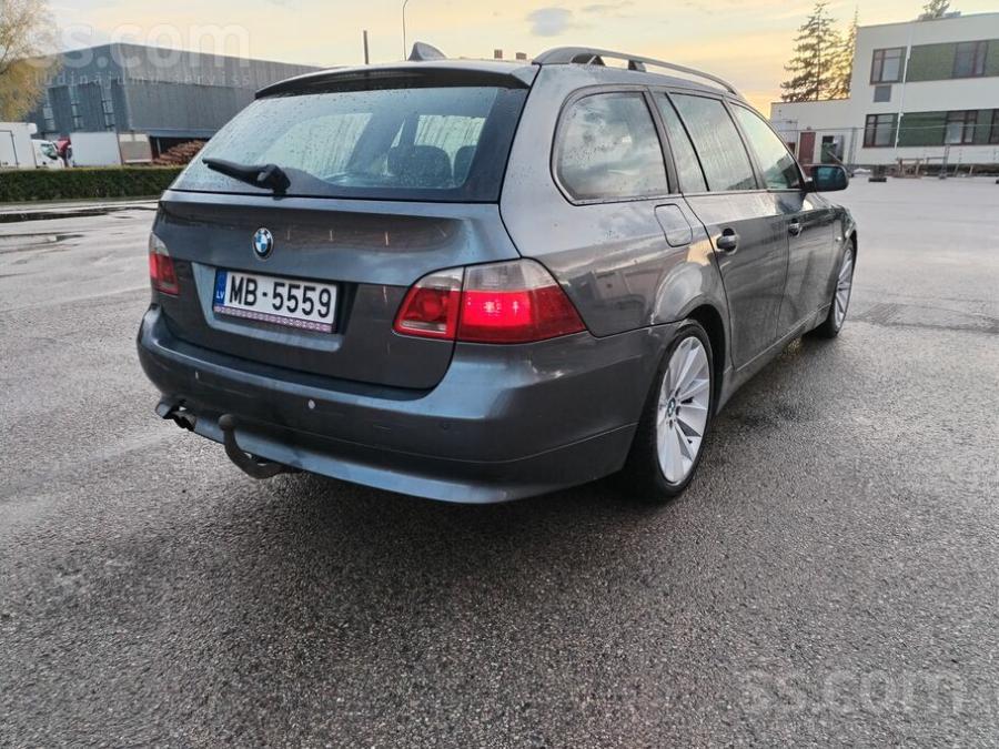 Grey BMW 525 2005 in Jekabpils, with an engine capacity of 2.50 L and mileage of 444 thousand km for 12000 €, photo 5 on AUTOMOTO.COM.LV