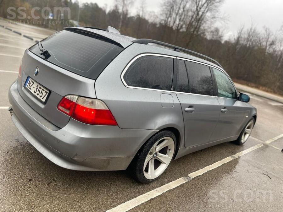 Grey BMW 525 2005 in Dobele, with an engine capacity of 2.50 L and mileage of 415 thousand km for 3500 €, photo 1 on AUTOMOTO.COM.LV