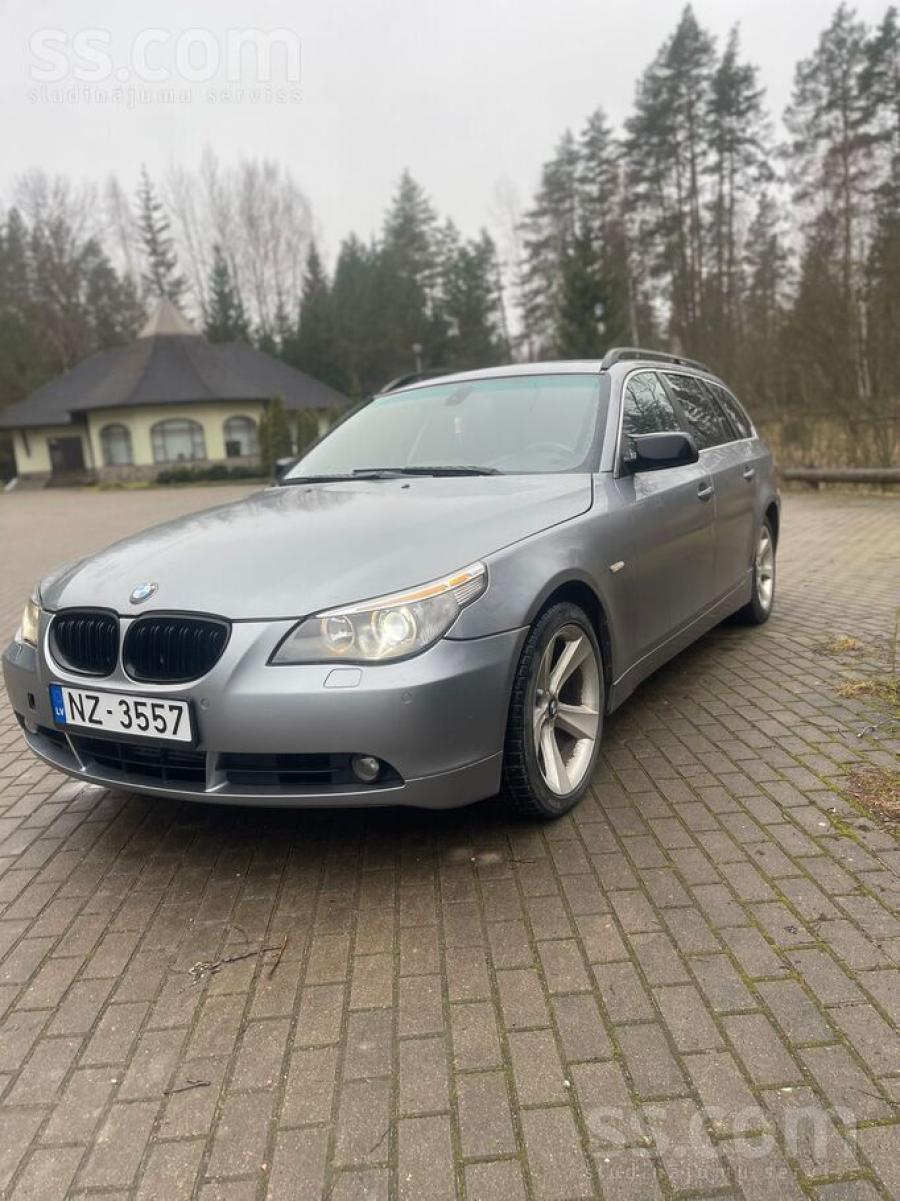 Grey BMW 525 2005 in Dobele, with an engine capacity of 2.50 L and mileage of 415 thousand km for 3500 €, photo 2 on AUTOMOTO.COM.LV