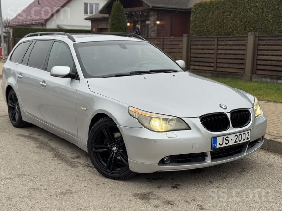 Grey BMW 525 2005 in Jelgava, with an engine capacity of 2.50 L and mileage of 346 thousand km for 3800 €, photo 2 on AUTOMOTO.COM.LV