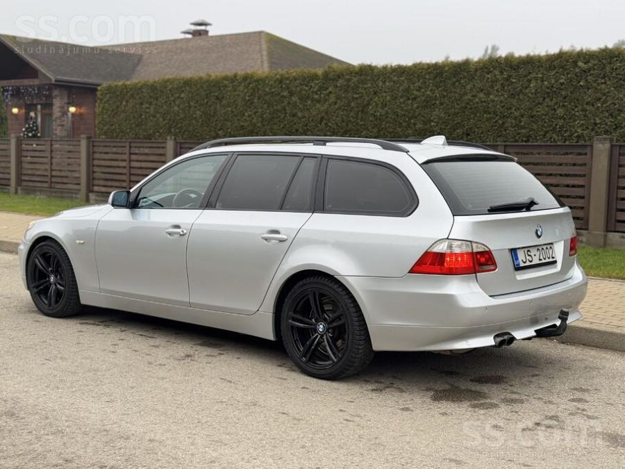 Grey BMW 525 2005 in Jelgava, with an engine capacity of 2.50 L and mileage of 346 thousand km for 3800 €, photo 4 on AUTOMOTO.COM.LV