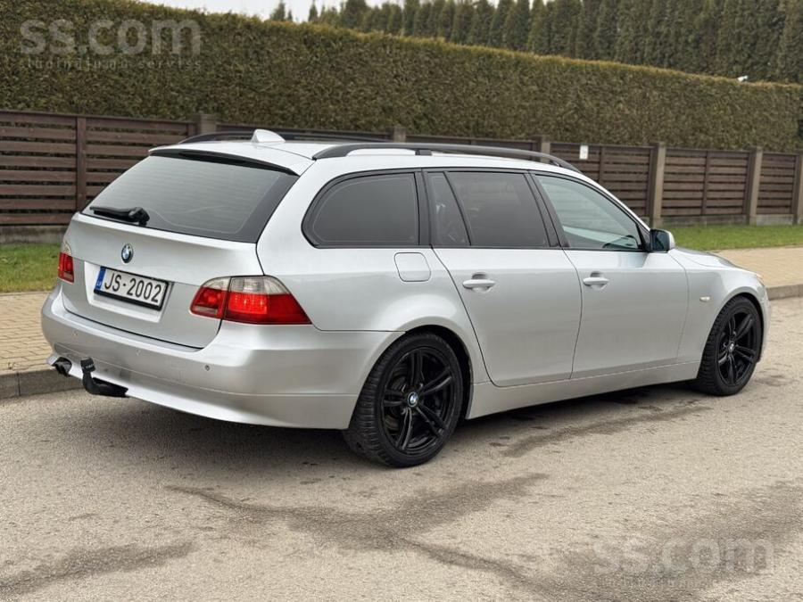 Grey BMW 525 2005 in Jelgava, with an engine capacity of 2.50 L and mileage of 346 thousand km for 3800 €, photo 5 on AUTOMOTO.COM.LV