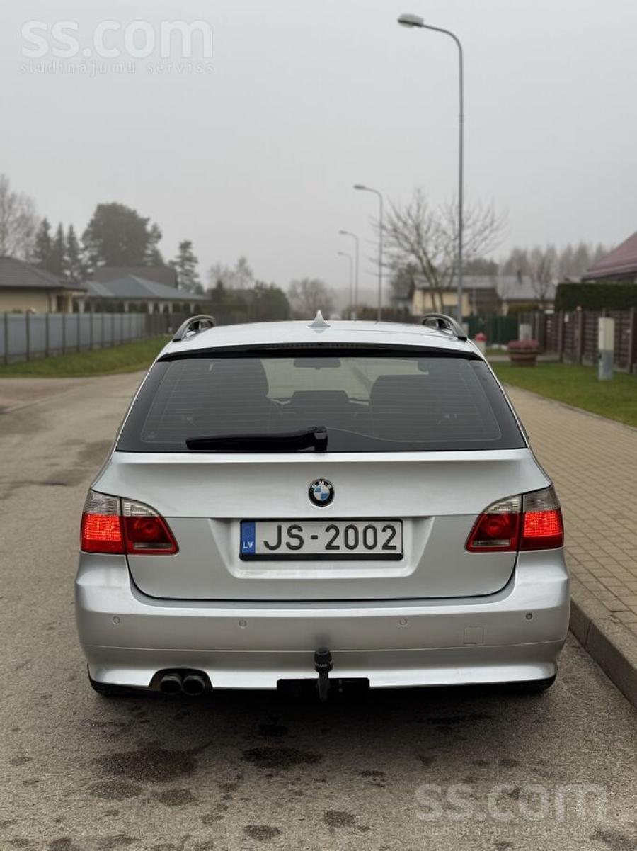 Grey BMW 525 2005 in Jelgava, with an engine capacity of 2.50 L and mileage of 346 thousand km for 3800 €, photo 6 on AUTOMOTO.COM.LV