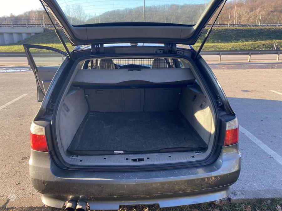 Pelēks BMW 525 2005 Kauņa, ar dzinēja tilpumu 2.50 L un nobraukumu 381 tūkst. km par 1499 €, foto 6 vietnē AUTOMOTO.COM.LV