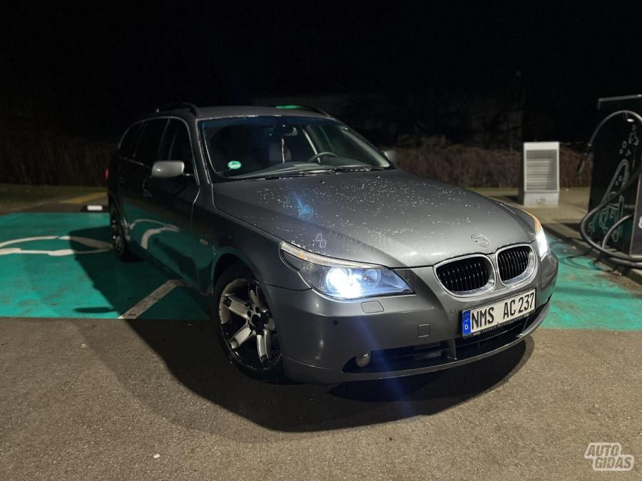 Grey BMW 525 2005 in Kaunas, with an engine capacity of 2.50 L and mileage of 310 thousand km for 1800 €, photo 1 on AUTOMOTO.COM.LV