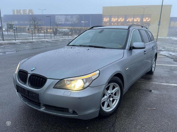 Grey BMW 525 2005 in Vilnius, with an engine capacity of 2.50 L and mileage of 242 thousand km for 2699 €, photo 1 on AUTOMOTO.COM.LV