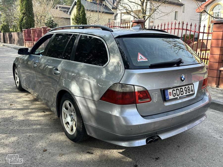 Grey BMW 525 2005 in Vilnius, with an engine capacity of 2.50 L and mileage of 245 thousand km for 2400 €, photo 3 on AUTOMOTO.COM.LV