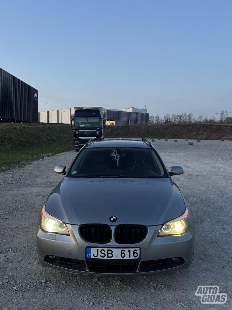 Pelēks BMW 525 2005 Viļņa, ar dzinēja tilpumu 2.50 L un nobraukumu 341 tūkst. km par 3250 €, foto 3 vietnē AUTOMOTO.COM.LV