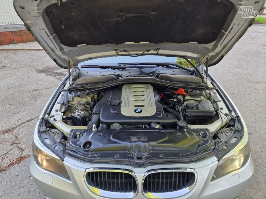 Grey BMW 525 2005 in Panevezys, with an engine capacity of 2.50 L and mileage of 296 thousand km for 3000 €, photo 16 on AUTOMOTO.COM.LV