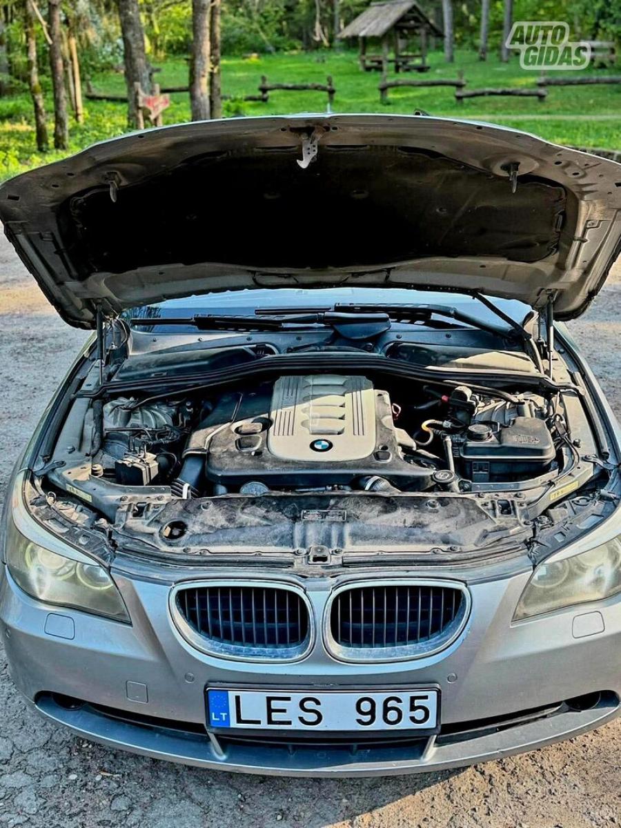 Grey BMW 525 2005 in Kaunas, with an engine capacity of 2.50 L and mileage of 340 thousand km for 2450 €, photo 16 on AUTOMOTO.COM.LV