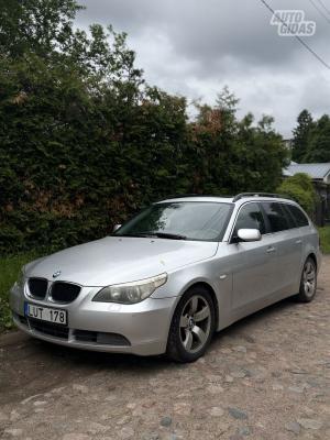 Pelēks BMW 525 2005 Viļņa, ar dzinēja tilpumu 2.50 L un nobraukumu 320 tūkst. km par 1450 €, foto  vietnē AUTOMOTO.COM.LV