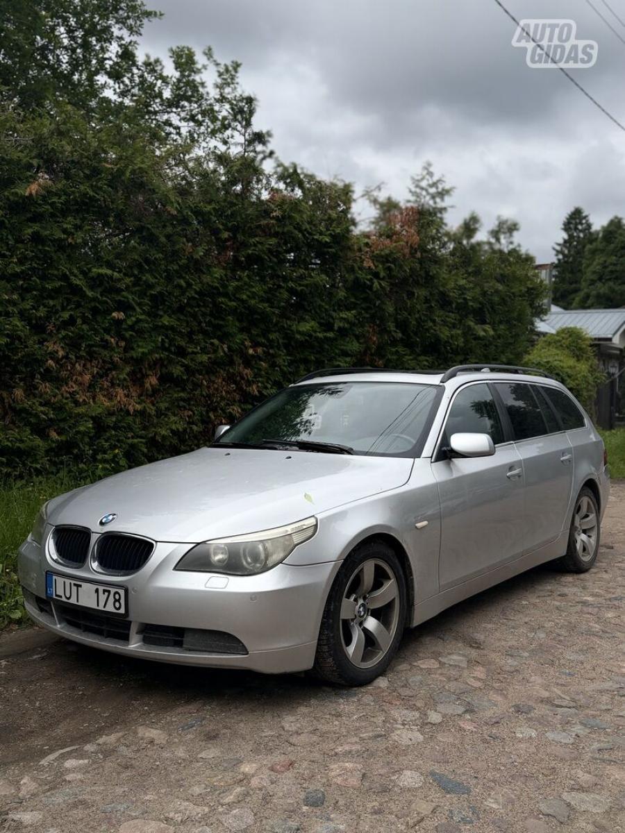 Pelēks BMW 525 2005 Viļņa, ar dzinēja tilpumu 2.50 L un nobraukumu 320 tūkst. km par 1450 €, foto 1 vietnē AUTOMOTO.COM.LV