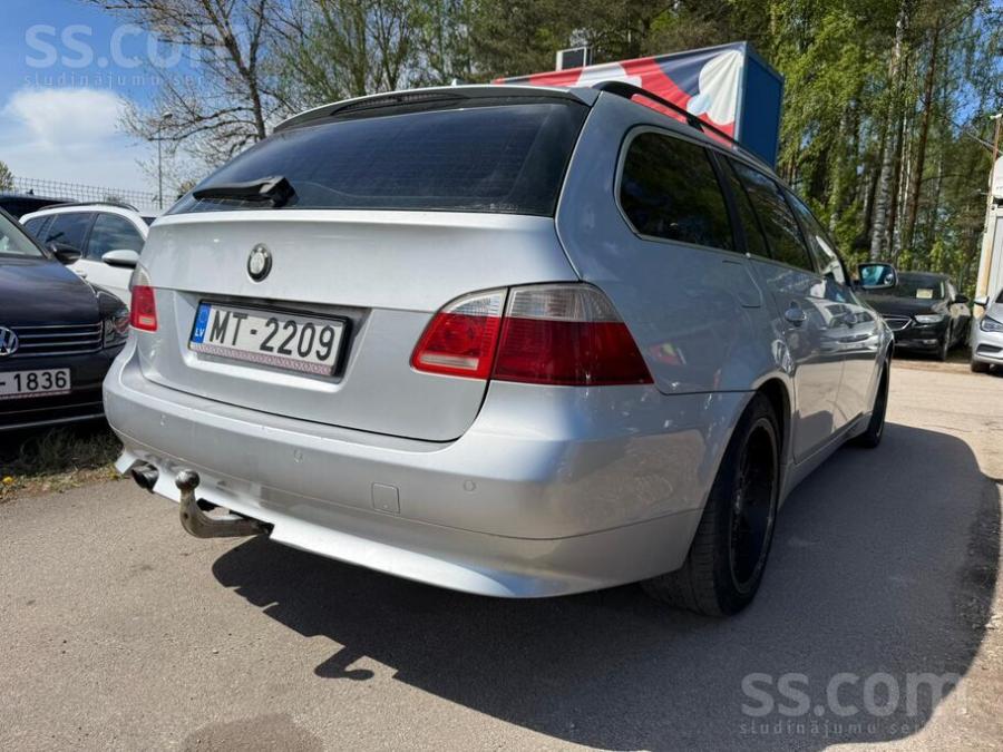 Grey BMW 525 2005 in Riga, with an engine capacity of 2.50 L and mileage of 364 thousand km for 2000 €, photo 4 on AUTOMOTO.COM.LV