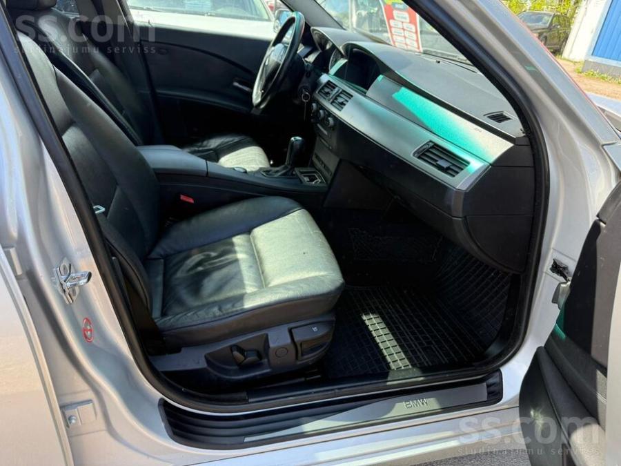 Grey BMW 525 2005 in Riga, with an engine capacity of 2.50 L and mileage of 364 thousand km for 2000 €, photo 13 on AUTOMOTO.COM.LV