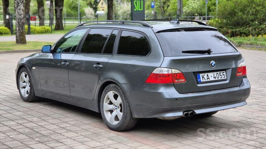 Pelēks BMW 525 2005 Jelgava, ar dzinēja tilpumu 2.50 L un nobraukumu 350 tūkst. km par 2200 €, foto 4 vietnē AUTOMOTO.COM.LV