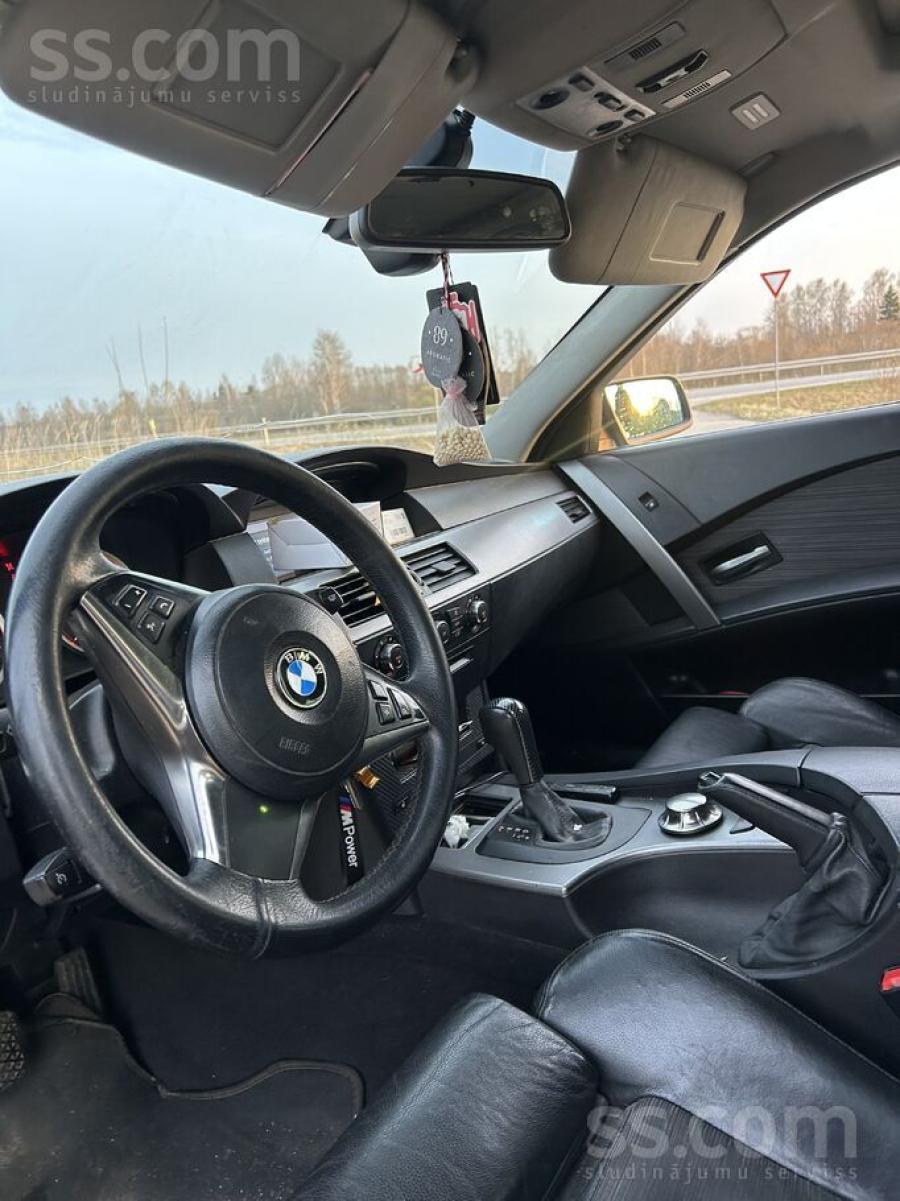 Grey BMW 525 2005 in Rezekne, with an engine capacity of 2.50 L and mileage of 433 thousand km for 3000 €, photo 9 on AUTOMOTO.COM.LV
