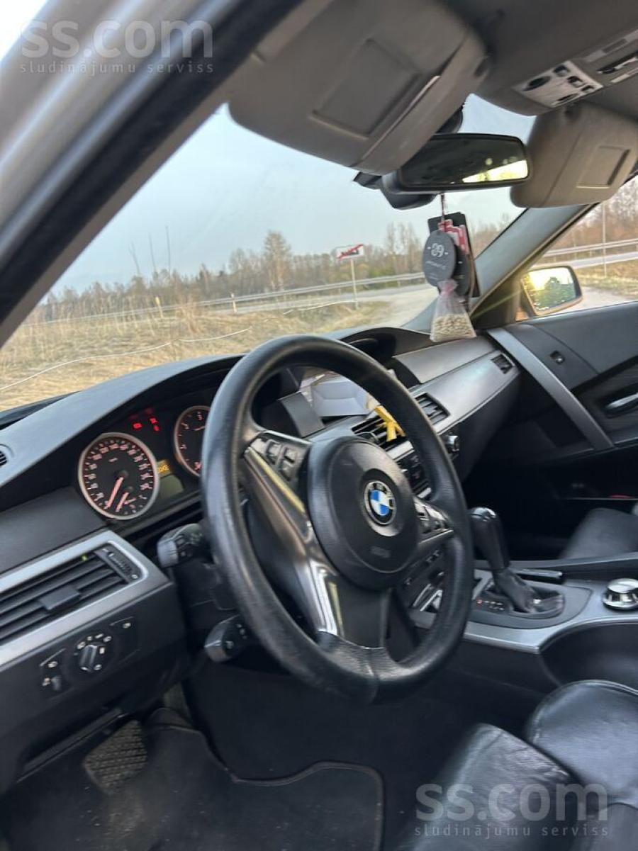Grey BMW 525 2005 in Rezekne, with an engine capacity of 2.50 L and mileage of 433 thousand km for 3000 €, photo 11 on AUTOMOTO.COM.LV