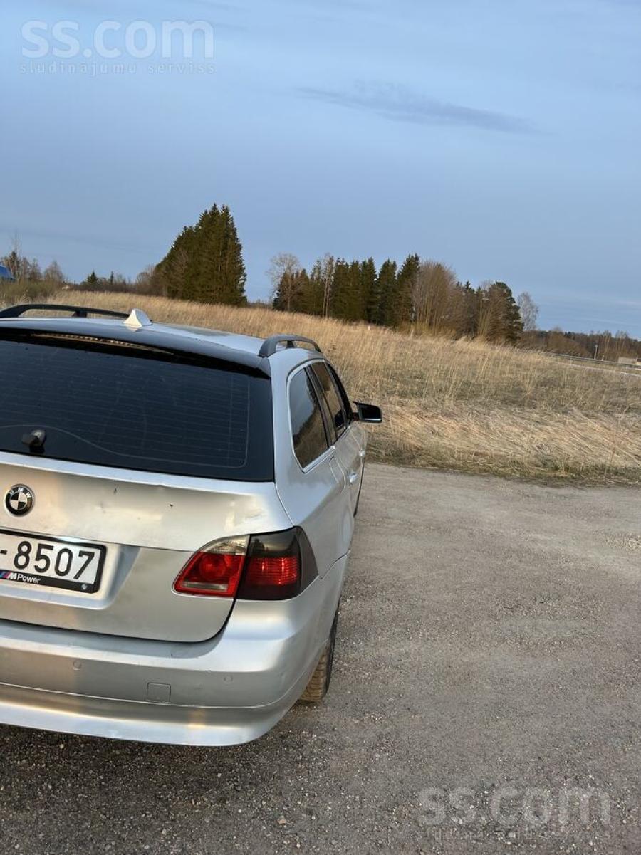 Grey BMW 525 2005 in Rezekne, with an engine capacity of 2.50 L and mileage of 433 thousand km for 3000 €, photo 15 on AUTOMOTO.COM.LV
