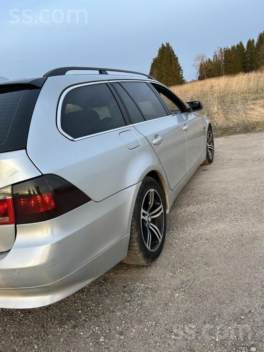 Grey BMW 525 2005 in Rezekne, with an engine capacity of 2.50 L and mileage of 433 thousand km for 3000 €, photo 17 on AUTOMOTO.COM.LV