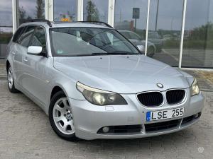 Grey BMW 525 2005 in Vilnius, with an engine capacity of 2.50 L and mileage of 418 thousand km for 1700 €, photo  on AUTOMOTO.COM.LV