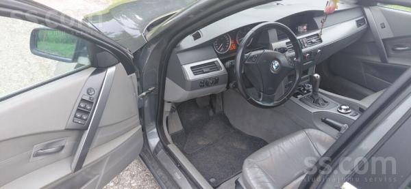Grey BMW 525 2005 in Jelgava, with an engine capacity of 2.50 L and mileage of 300 thousand km for 2900 €, photo 7 on AUTOMOTO.COM.LV