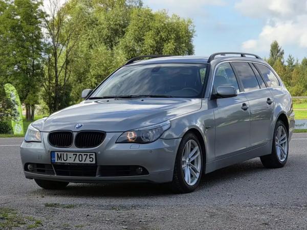 Grey BMW 525 2005 in Grobiņa, with an engine capacity of 2.50 L and mileage of 431 thousand km for 2900 €, photo 1 on AUTOMOTO.COM.LV