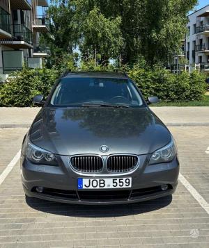 Grey BMW 525 2005 in Ukmerge, with an engine capacity of 2.50 L and mileage of 365 thousand km for 3200 €, photo  on AUTOMOTO.COM.LV