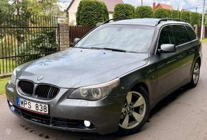 Pelēks BMW 525 2005 Viļņa, ar dzinēja tilpumu 2.50 L un nobraukumu 428 tūkst. km par 1650 €, foto  vietnē AUTOMOTO.COM.LV