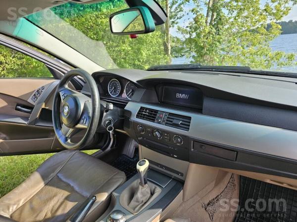 Grey BMW 525 2005 in Ogre, with an engine capacity of 2.50 L and mileage of 307 thousand km for 2699 €, photo 6 on AUTOMOTO.COM.LV