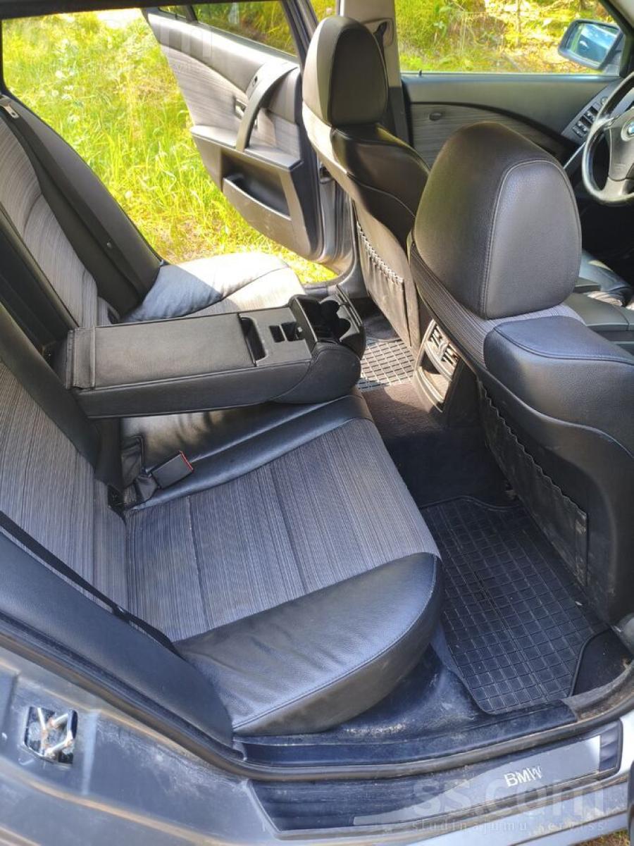 Grey BMW 525 2005 in Daugavpils, with an engine capacity of 2.50 L and mileage of 356 thousand km for 2600 €, photo 8 on AUTOMOTO.COM.LV